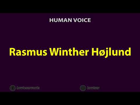 How To Pronounce Rasmus Winther Hojlund