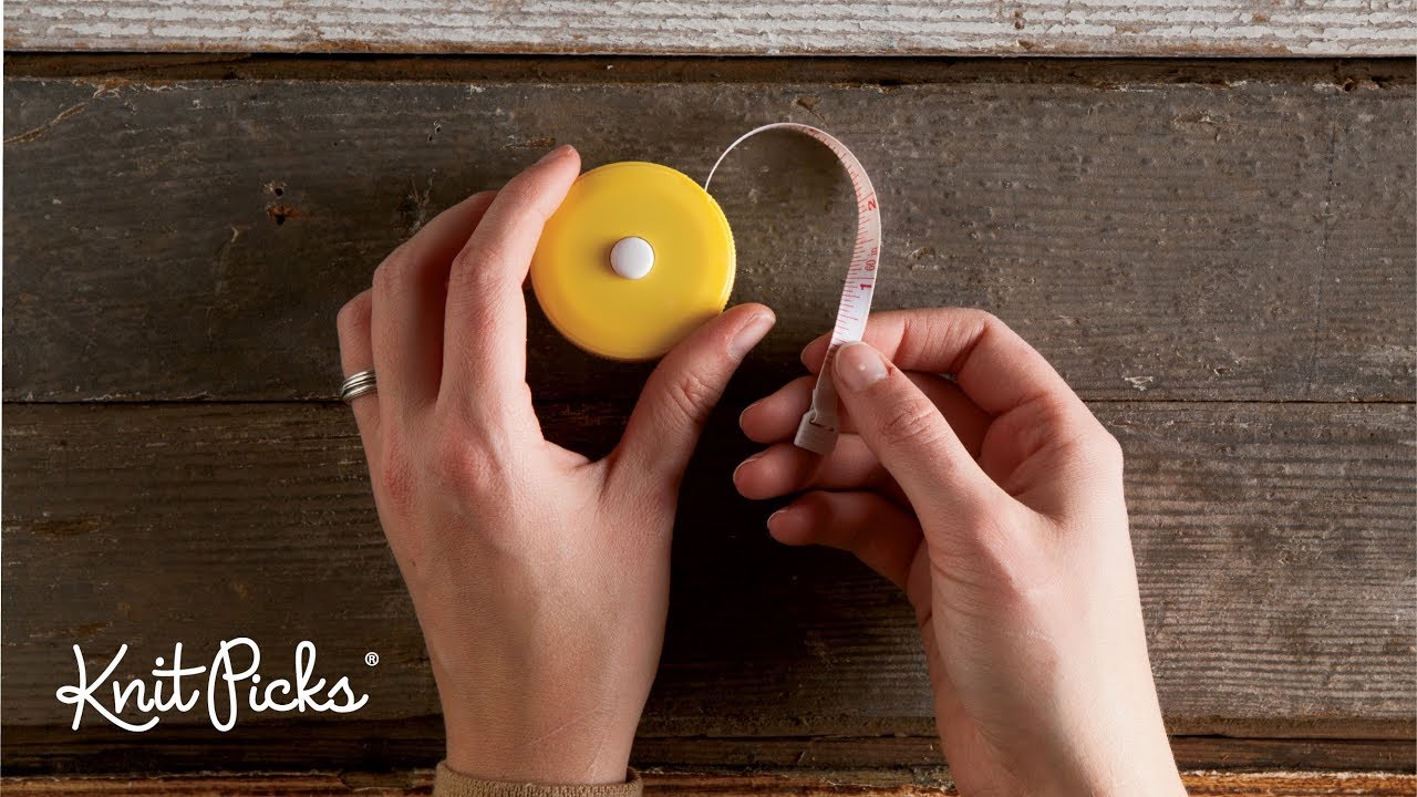 Knit Picks Retractable Tape Measure Product Demonstration