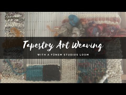 Tapestry Weaving on My Fūnem Studio Loom