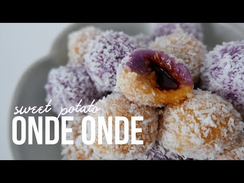Sweet Potato Onde Onde Recipe (Palm Sugar Glutinous Rice Balls)