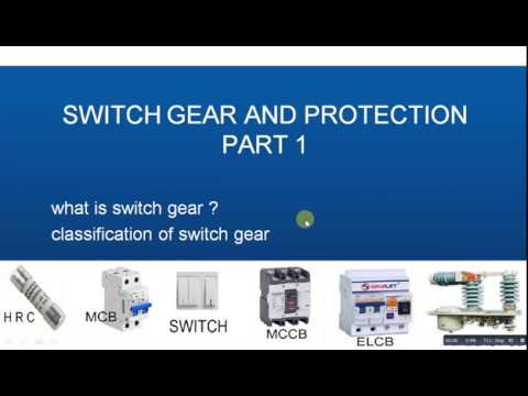 SWITCH GEAR AND PROTECTION PART 1. what is switch gear.?classification of switch gear.