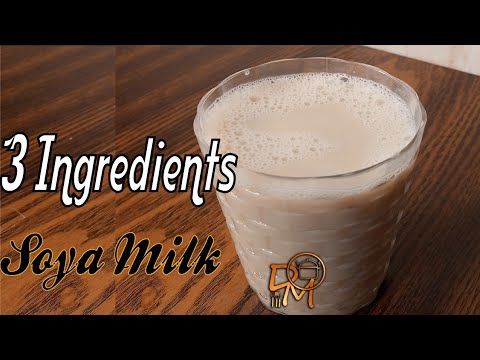 3 Ingredients Soy Milk Recipe