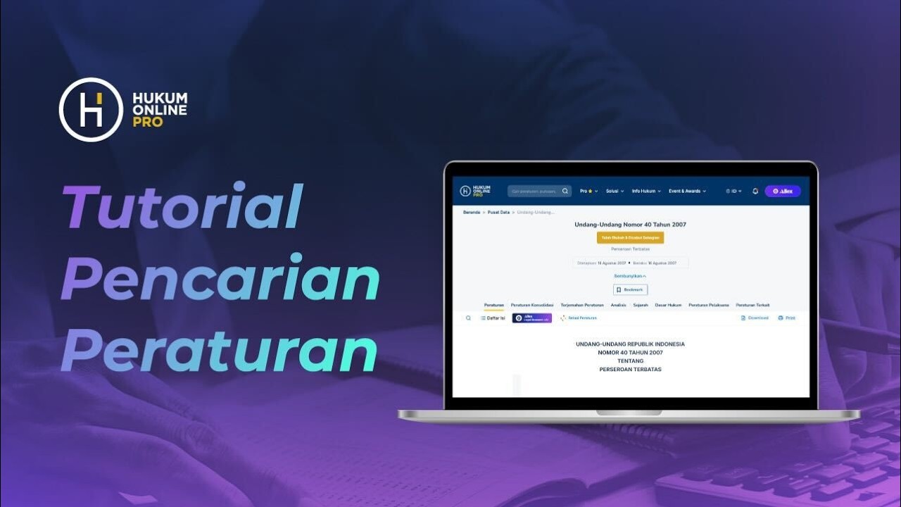 Tutorial Pencarian Peraturan