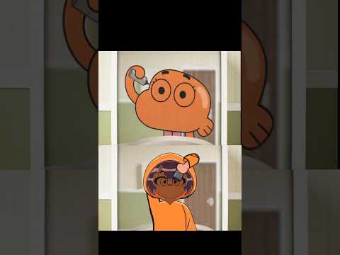 the amazing world of gumball Darwin original vs animated #ibispaint #animation