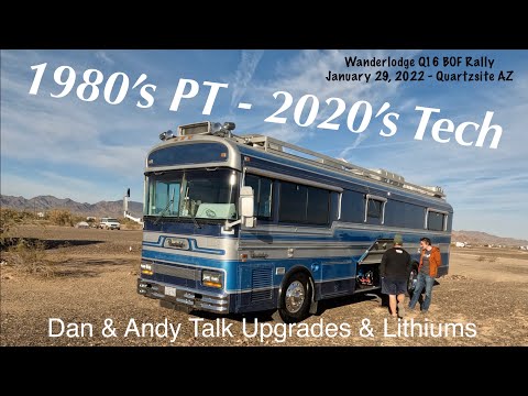 1980's Wanderlodge PT with 2020's Tech Upgrades at Quartzsite Q16 Rally - 4K