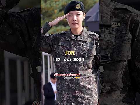 the return date of BTS members from military πͺ (ot7) #bts #shorts #btsarmy #youtubeshorts