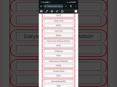 How to find the Bhakkar Postal Codes ?