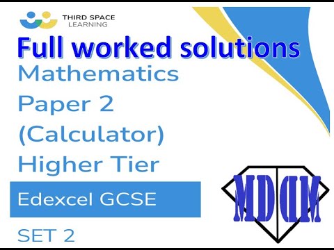 Edexcel GCSE Mathematics Higher Practice Papers Set 2 2H Third Space Learning Full