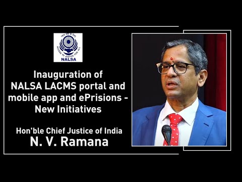 Inauguration of NALSA LACMS portal and mobile app || Hon'ble Chief Justice of India N. V. Ramana