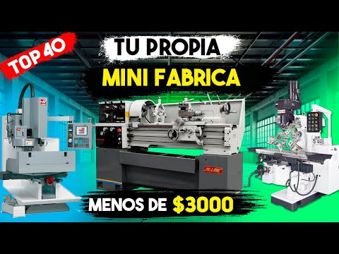 LAS +40 MEJORES Maquinas para INICIAR tu MINI FABRICA - Pequeñas Ideas de Negocio Rentables 2025