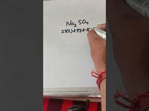 Molecular mass of Na2SO4 #chemistry #like