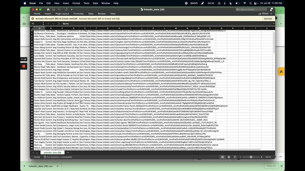 LinkedIn Profile Scraper Tutorial - Scrape thousands of LinkedIn profiles in MINUTES not hours.