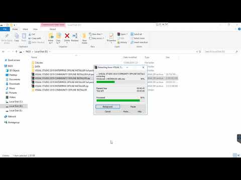 Install Visual Studio 2019 with Offline Installer