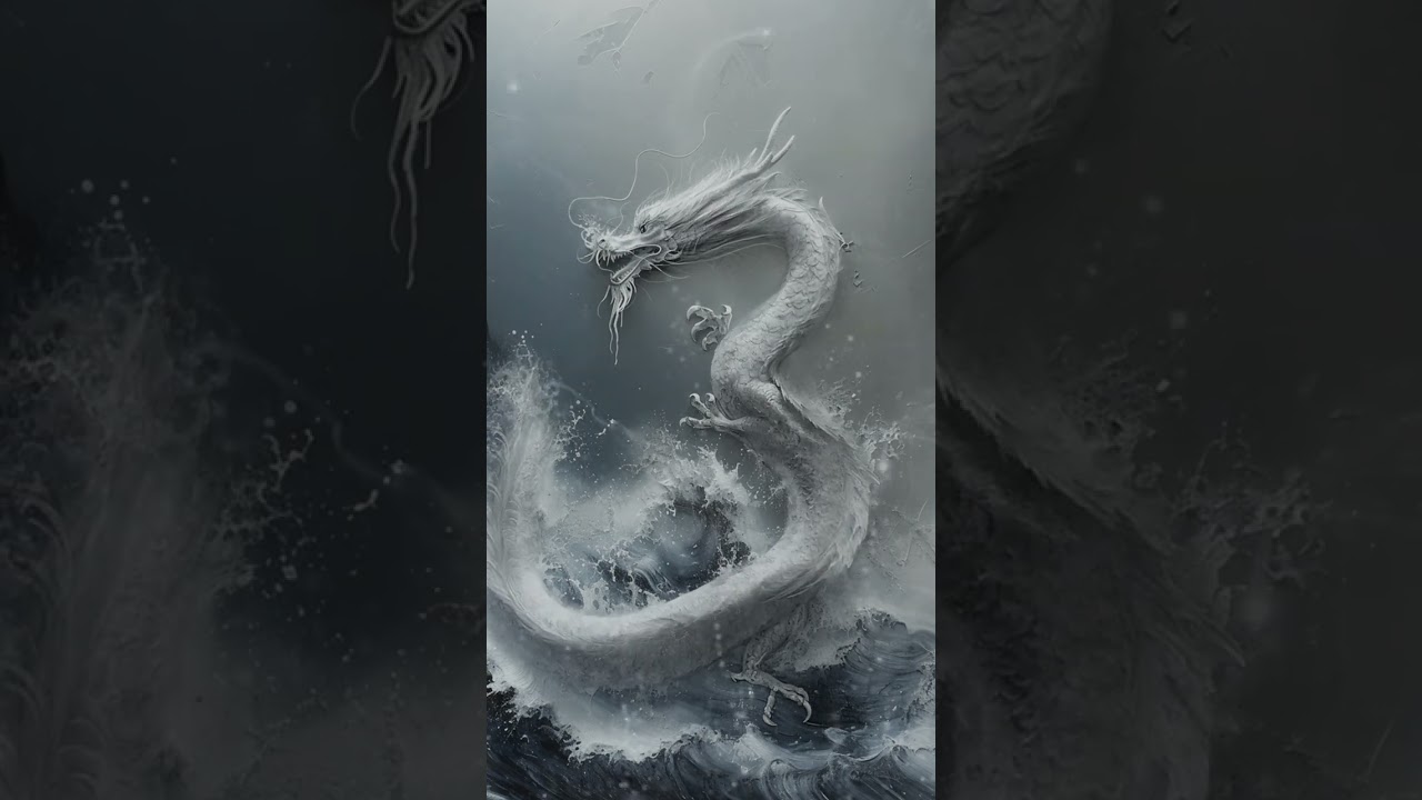 White Dragon On The Sea