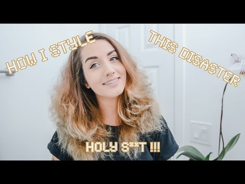 How I Style my Frizzy Thick Coarse Hair