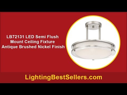 lb72131 led semi flush mount ceiling fixture antiq