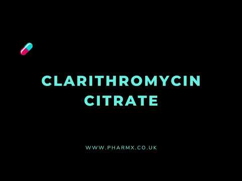 How to pronounce Clarithromycin citrate
