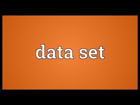 Data set Meaning