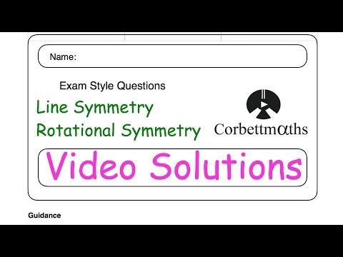 Symmetry Answers - Corbettmaths