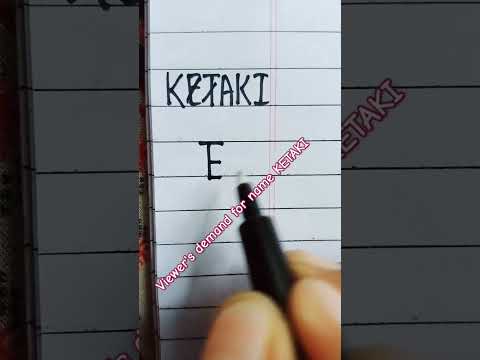 "KETAKI" name logomark for viewer's demand 😊#logodesign