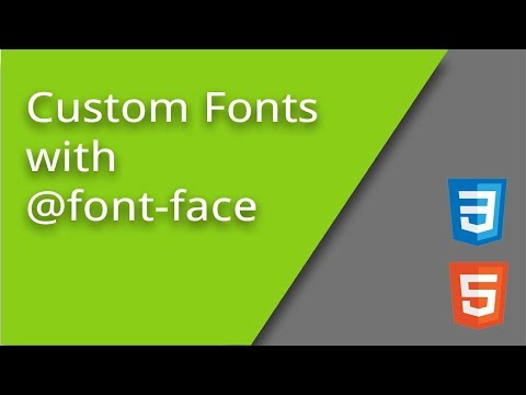 Custom Web Fonts with @font-face