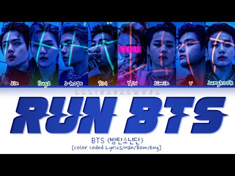 BTS & YOU | RUN BTS | You as the 8th member [Karaoke] Color Coded Lyrics Han/Eng/Rom (EASY LYRICS)
