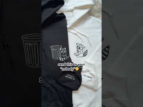 send this to your “nobody”🤭🖤 #gift #couples #hoodies #matching #funny #funnygift