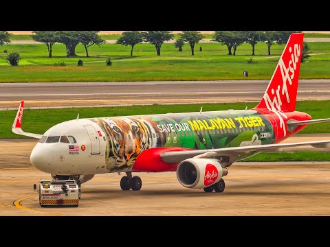20 MINS LANDINGS & TAKEOFFS at DMK | 4K | Bangkok Don Mueang Airport Plane Spotting (2023)