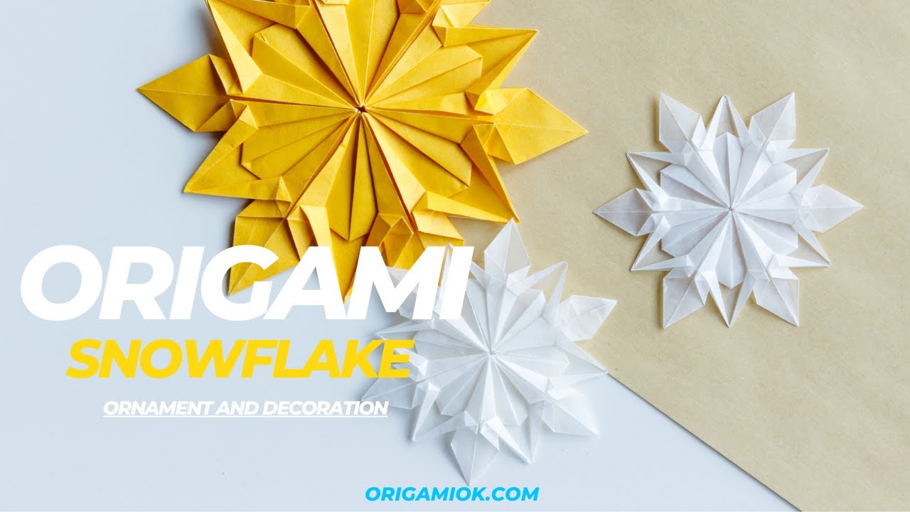 How to Make Origami Snowflake