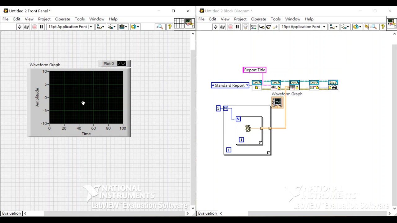 [LabVIEW] Report generation: print to PDF 產生報告，列印成PDF