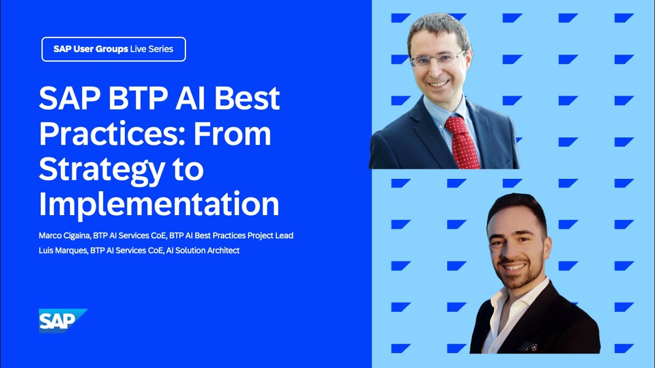 SAP BTP AI Best Practices: From Strategy to Implementation ✨