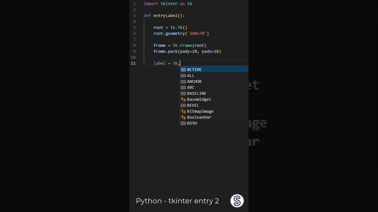 ASMR Programming - Tkinter Entry 2 - Python #asmr #python #programming  #codigo #tkintertutorial