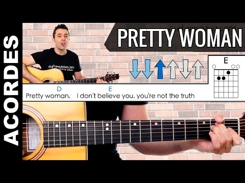 Pretty Woman como tocar con guitarra acordes chords guitar lesson