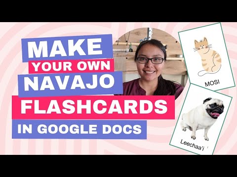 How to make (Navajo) flashcards in Google Docs