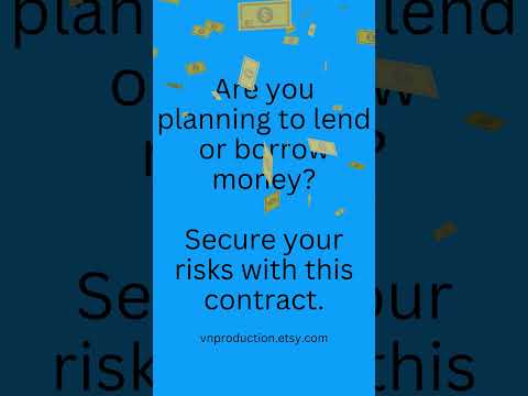 Fully Editable Loan Agreement Contract #Youtube #Shorts