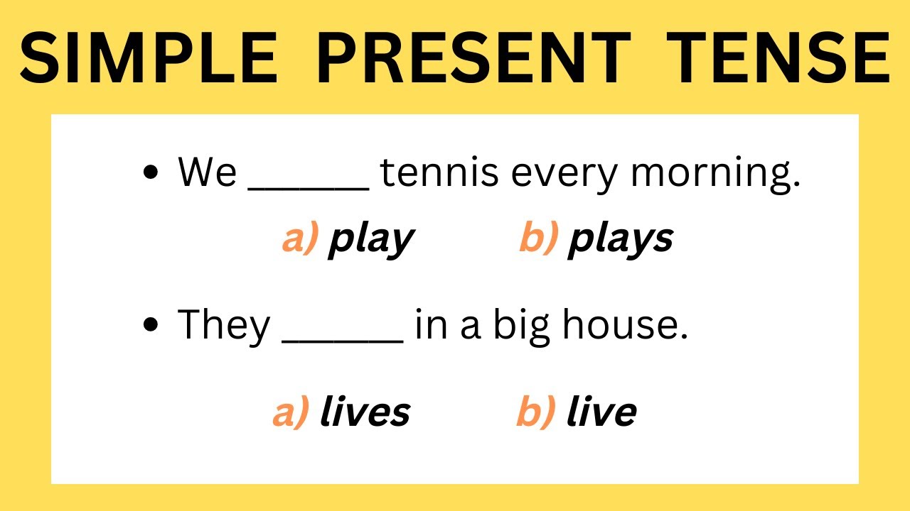 SIMPLE PRESENT TENSE | ENGLISH GRAMMAR QUIZ | CAN YOU SCORE 15/15 ?