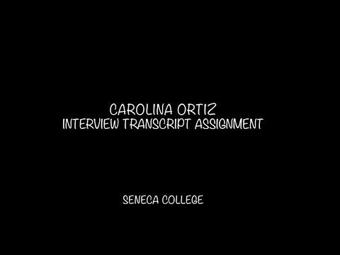 Interview Transcript Assignment