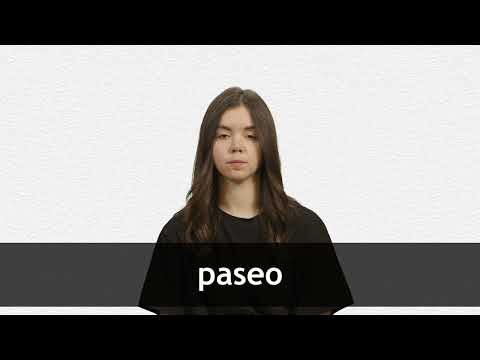 English Translation of “PASEO” | Collins Spanish-English Dictionary