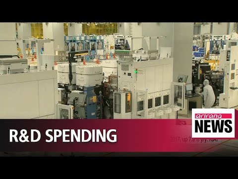 Top 1,000 S. Korean firms' R&D spending hit US$ 40.9 bil. in 2017, up 7.9% y/y