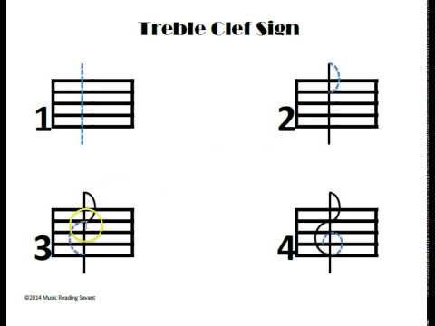 Drawing A Treble Clef Sign