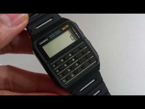 How To Setup Instruction For Casio Data Bank Calculator Wrist Watch All Functions Full HD 2017