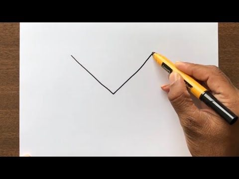 How to Draw a Compass Rose Picture from letter V