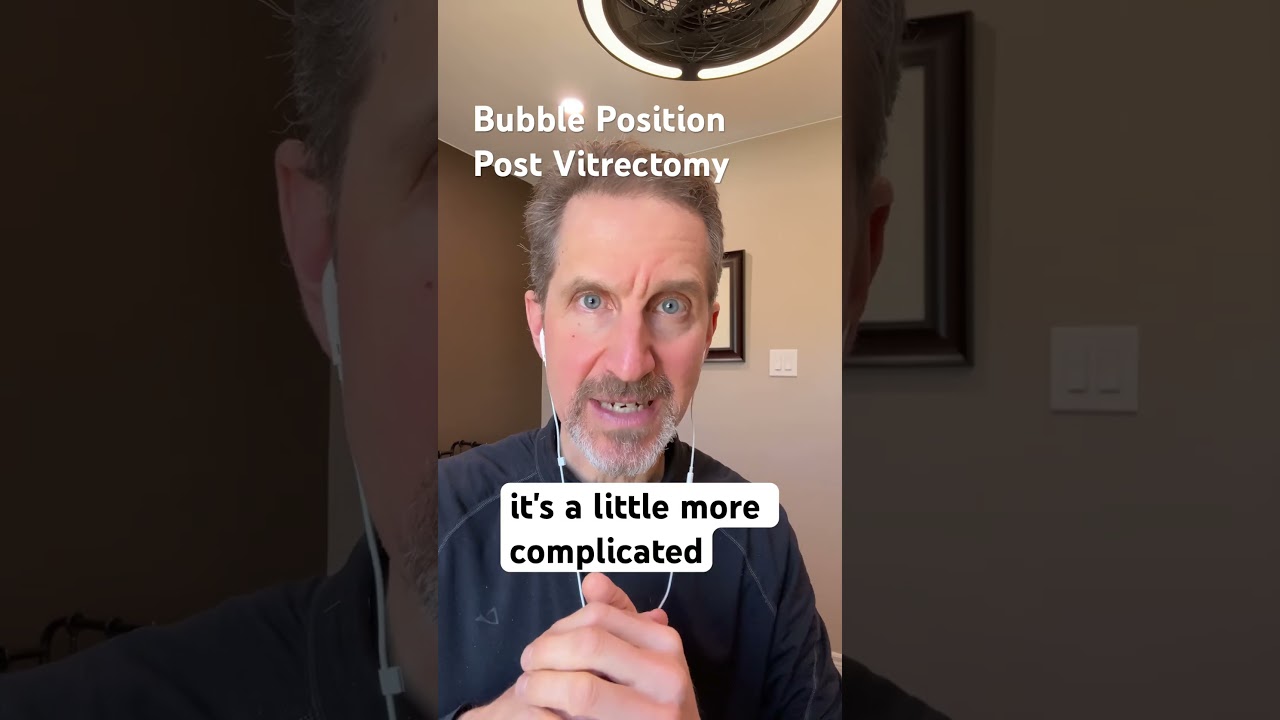 How do you know the gas bubble post #vitrectomy is in the right position? #eyesurgery #recovery