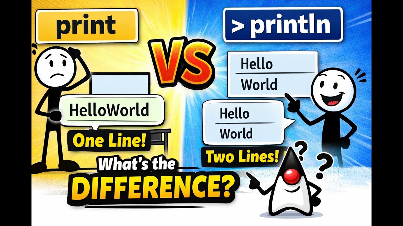 Java print vs println | One Small Difference That Confuses Every Beginner!