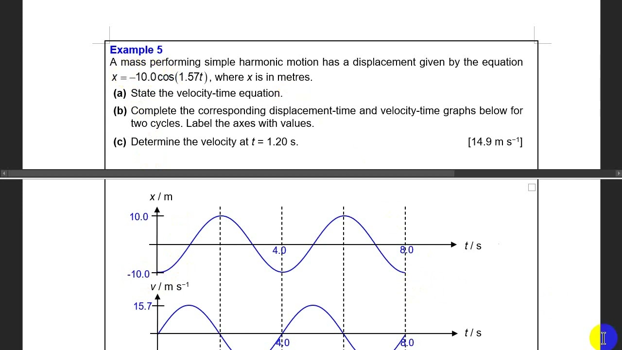 Oscillations Example 5