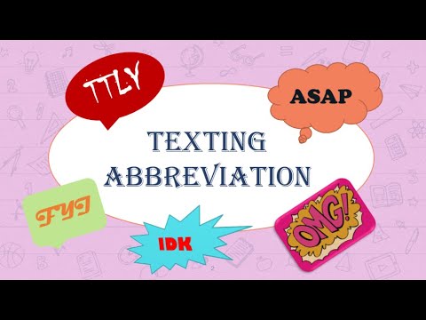 Texting & Chatting Abbreviations