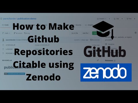 How to Make GitHub Repositories Citable Using Zenodo