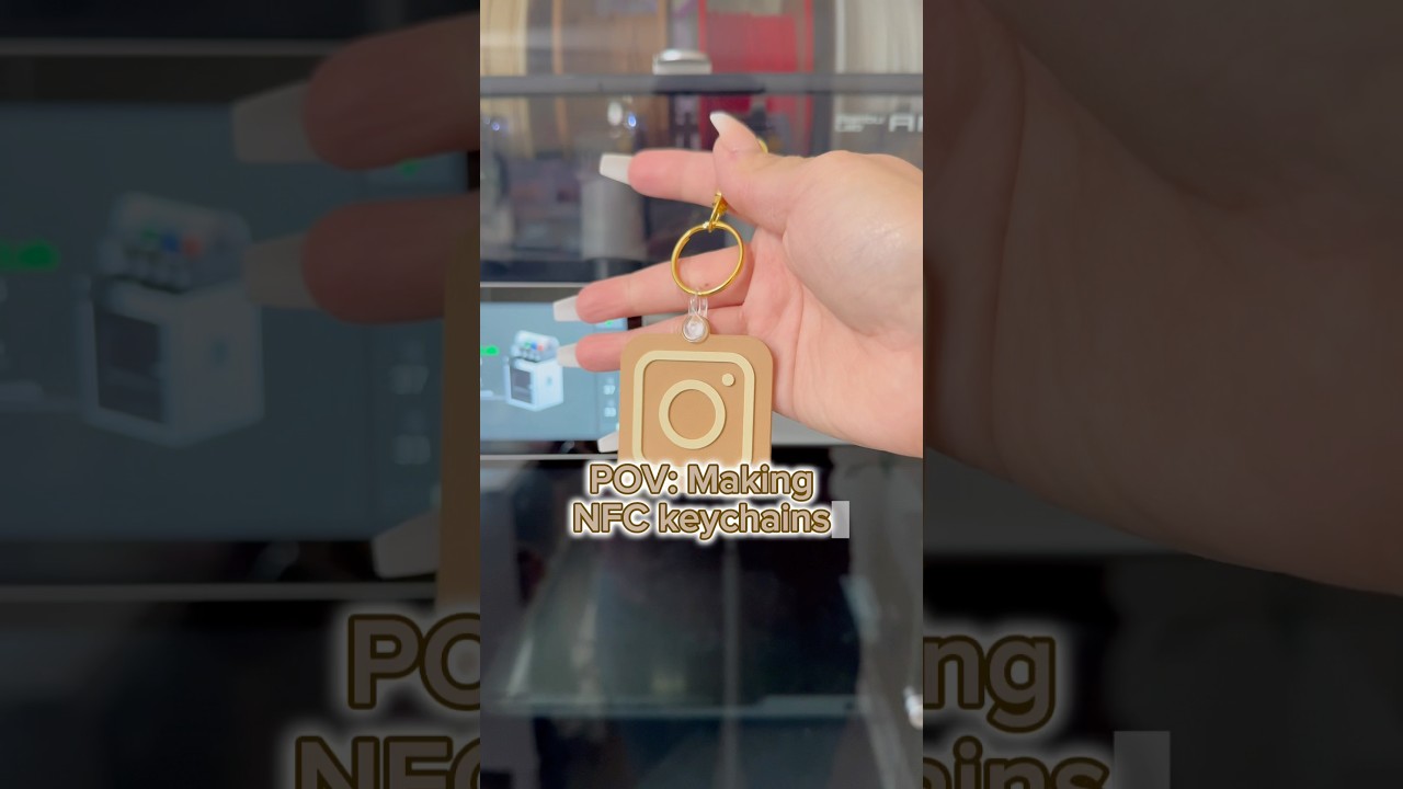 Making 3D printer NFC keychains #bambulab #3dprinted
