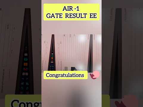 AIR-1 Gate Result Out 2025 | IIT Roorkee gate topper Air-1 gate score download #gate #result #topper