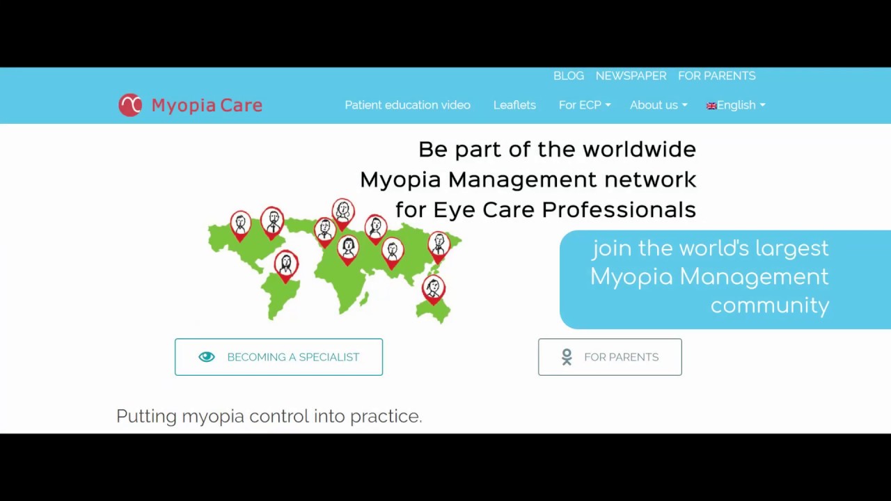 Myopia Care web Application for Eye Care practicionners